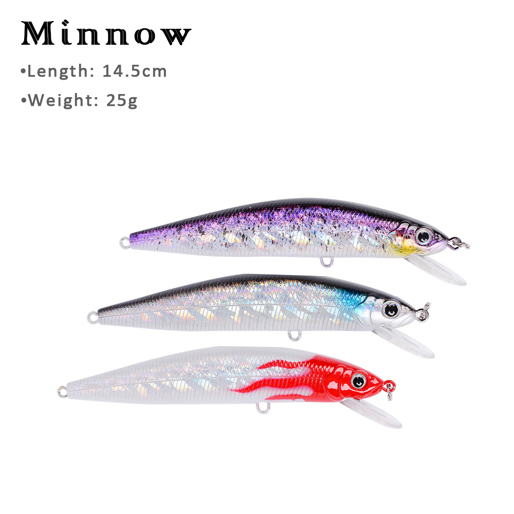 14.5cm/25g PROBEROS Sinking Fishing Lure Minnow Bass Lure - Hard Baits ...