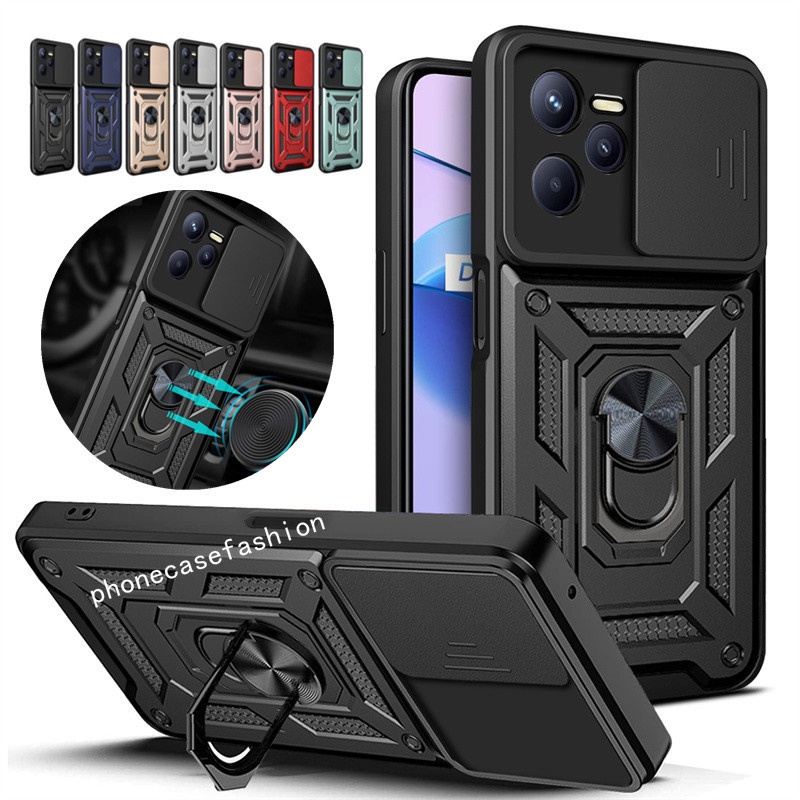 Armor Shockproof Phone Case For Realme C35 Real me Car Holder Ring ...