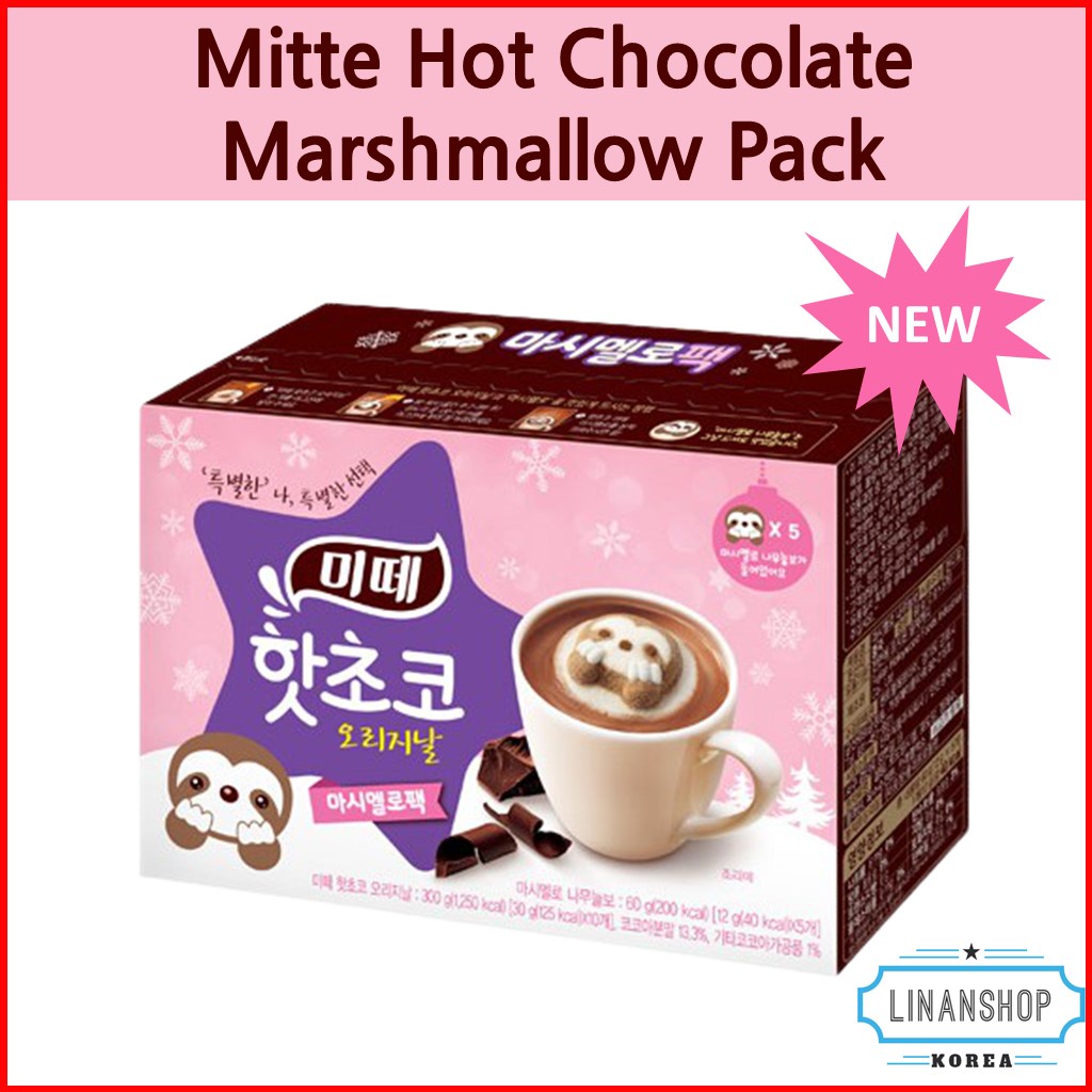 KOREA [Mitte] Marshmallows Sloth Chocolate Powder (30 g X 10 ea ...