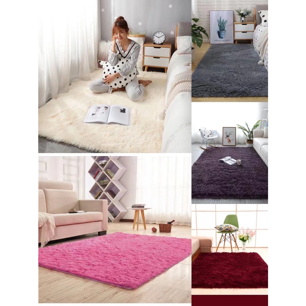 100*150cm Tie- dye carpet Plush Carpets fur for bedroom Floor Mat ...