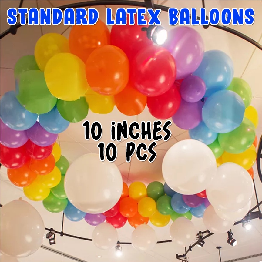 10pcs 10 inches Standard Balloons Birthday party diy decor decorations ...