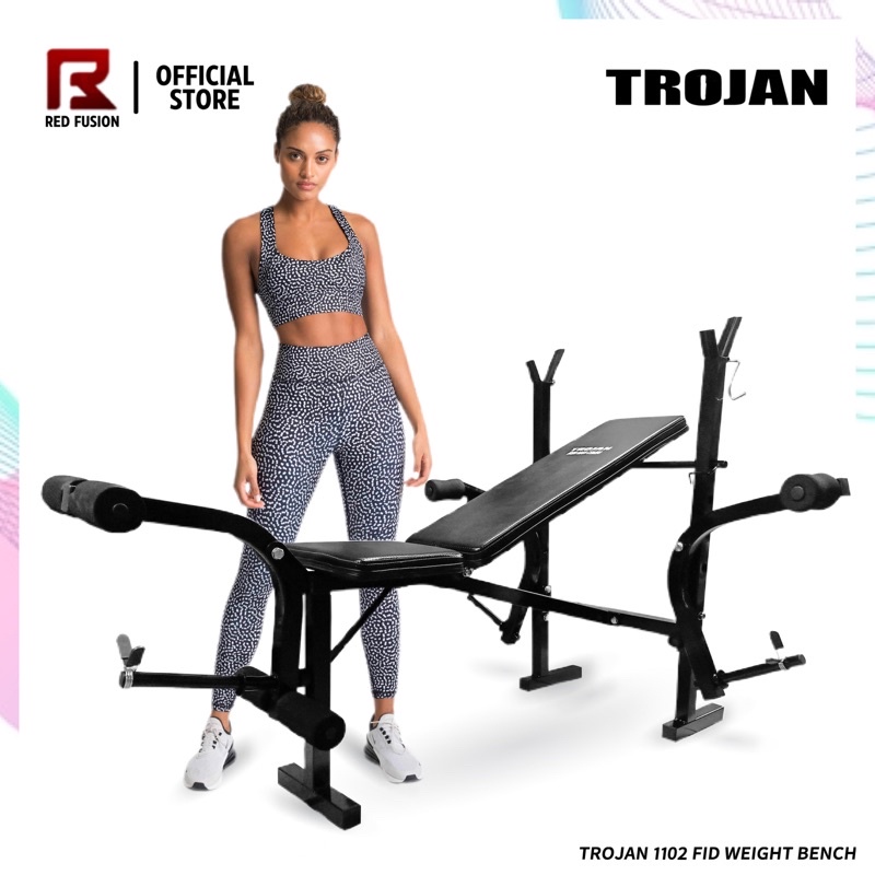 Trojan 1102 FID Weight Bench (5 in 1) | Shopee Philippines