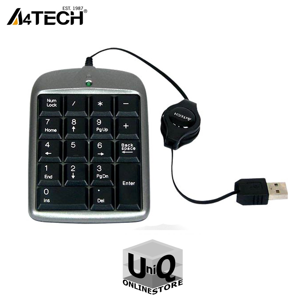 A4Tech TK-5 Retractable USB Mini Numeric Keypad | Shopee Philippines