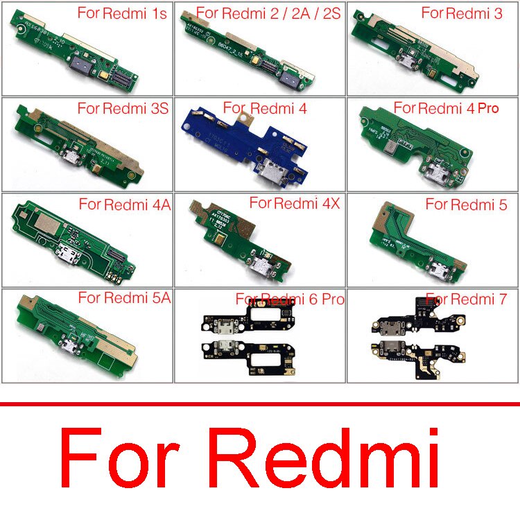 Charging USB Jack Port Board For Xiaomi Redmi 1s 2 2s 2A 3 3S 3X 4 4A ...