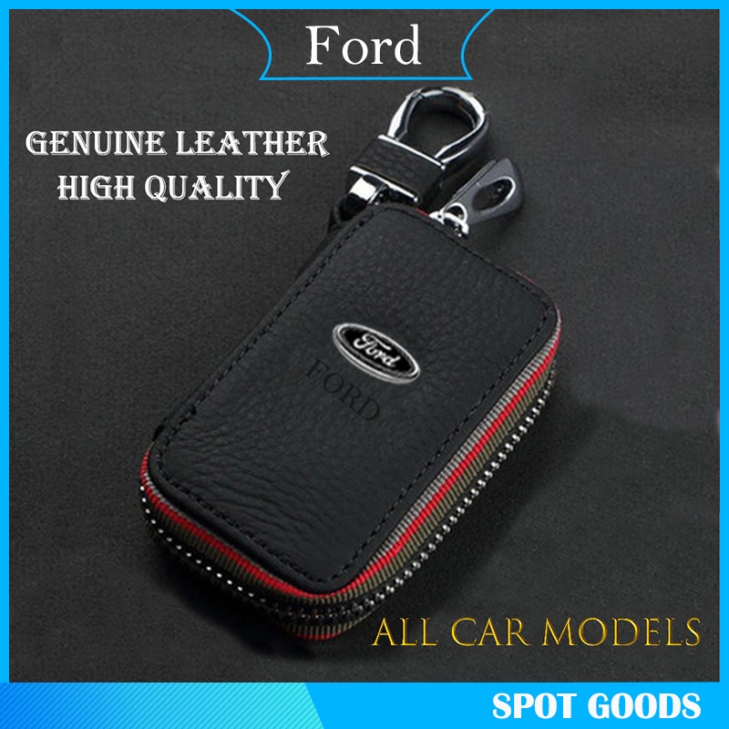 Ford Car Keychain Leather Key Case Car Key Wallet Holder | Shopee ...