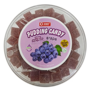 COCO Grape Pudding Candy Jar 368 gram | Shopee Philippines