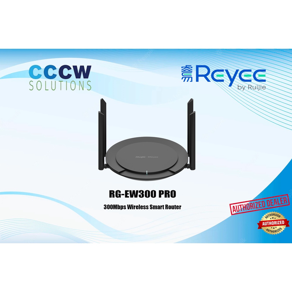 RUIJIE-REYEE RG-EW300 PRO 300Mbps Wireless Smart Router | Shopee ...