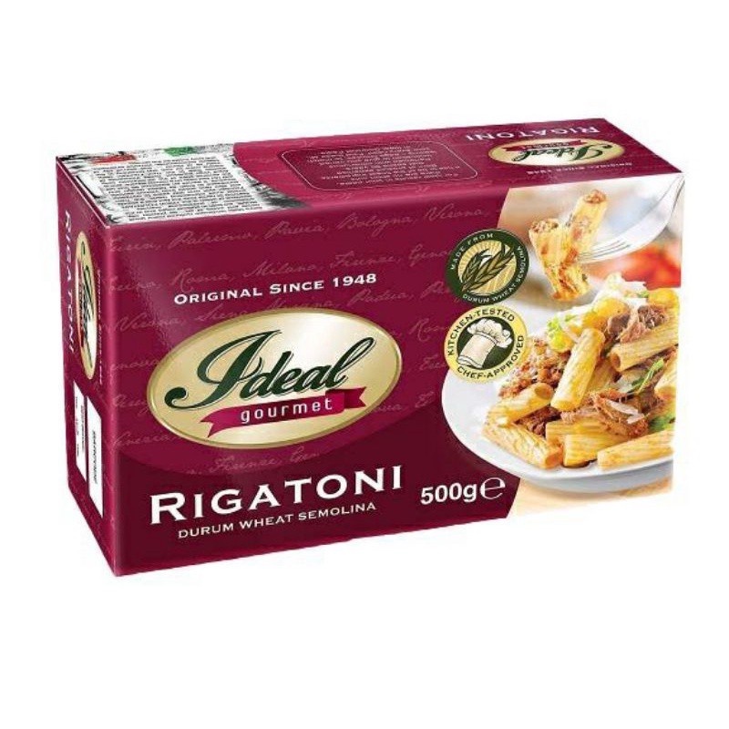 Ideal Gourmet Rigatoni 100% Durum Wheat Semolina 500g | Shopee Philippines