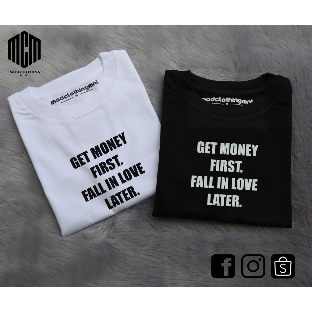 GET MONEY FIRST MINIMALIST | modclothingmnl | Shopee Philippines