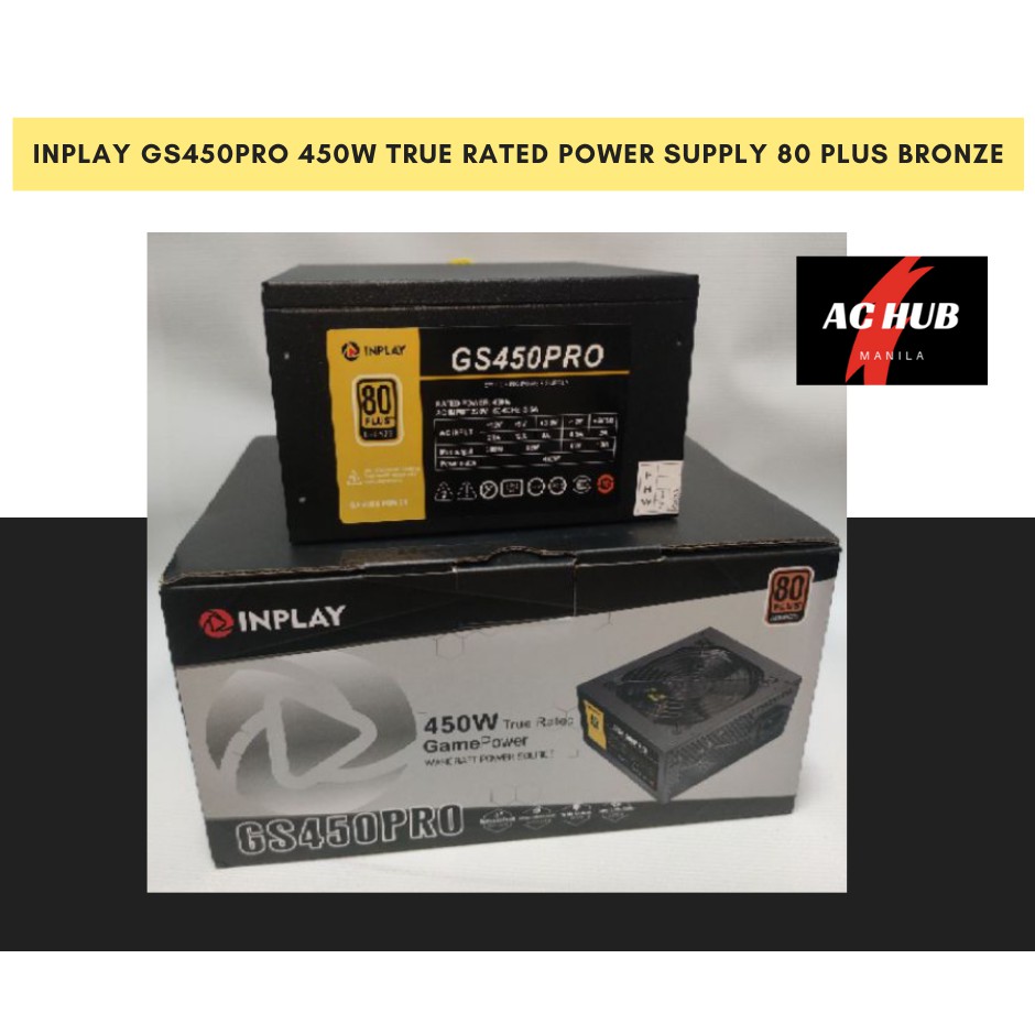 Inplay gs450pro 450w true rated psu power supply 80 plus bronze | BeeCost
