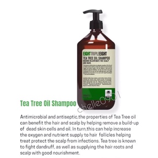 Eight Triple Eight Argan Oil/Tea Tree Oil Shampoo /Conditioner 1000ml ...