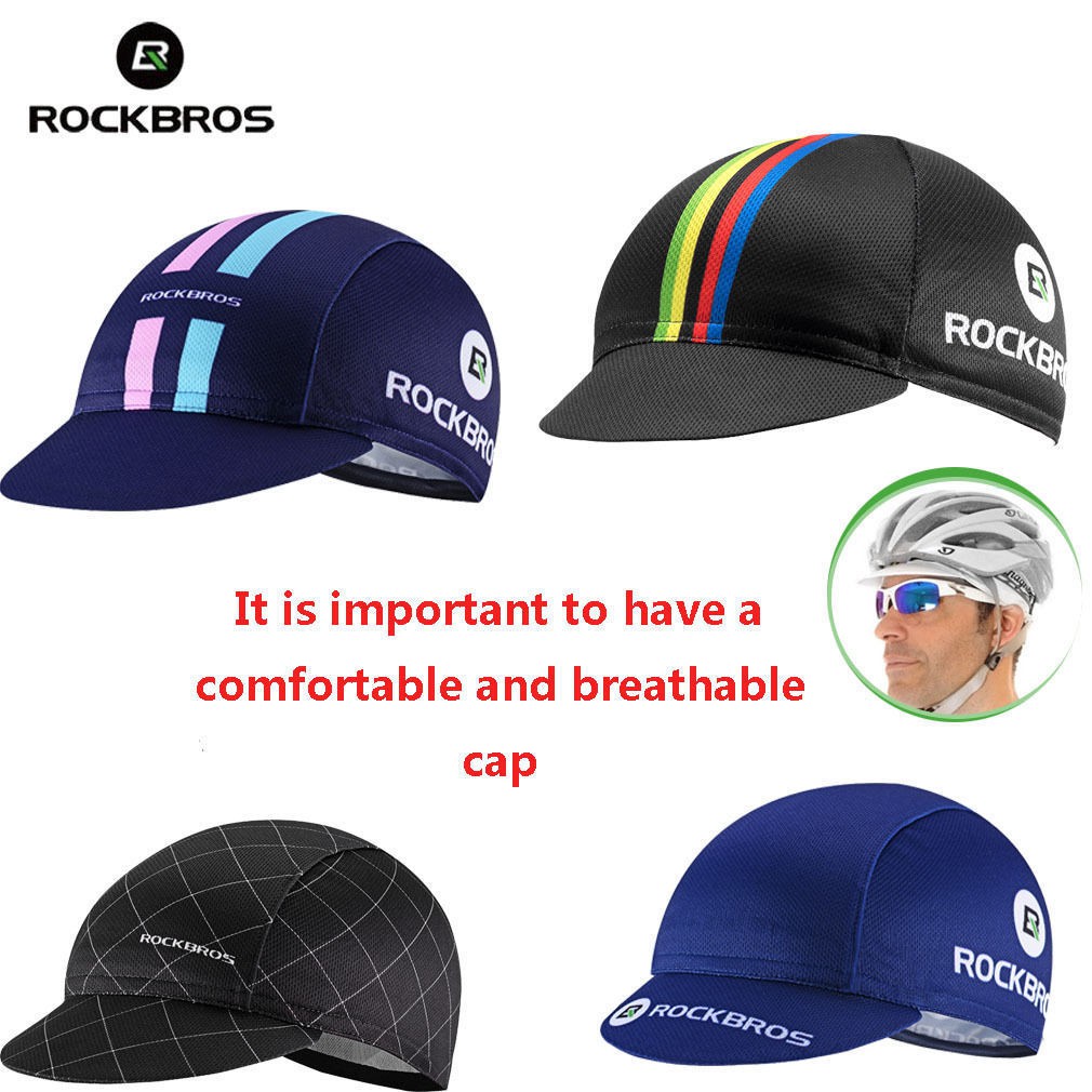 ROCKBROS World Champion Pro Team Cycling Cap Hat Helmet Caps | Shopee ...