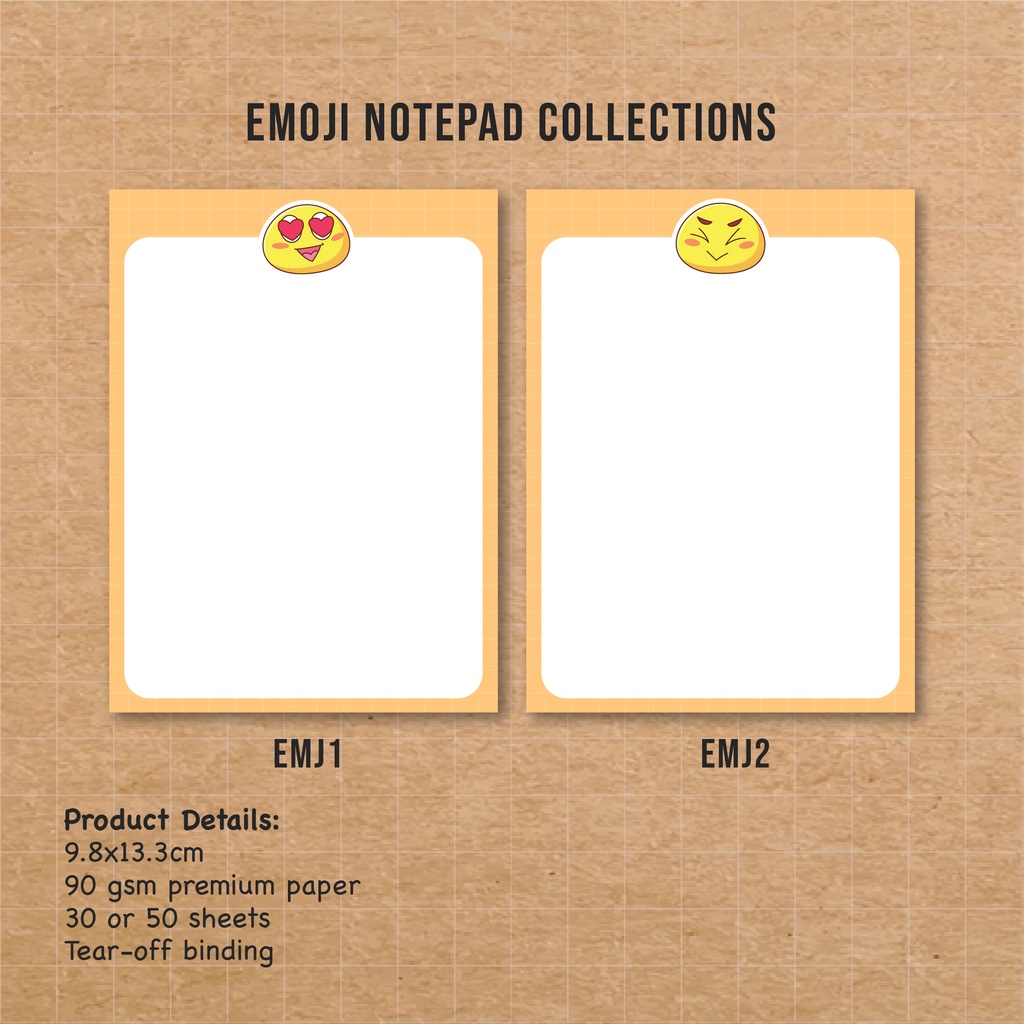 Emoji Notepad Collections - tear-off binding | Shopee Philippines