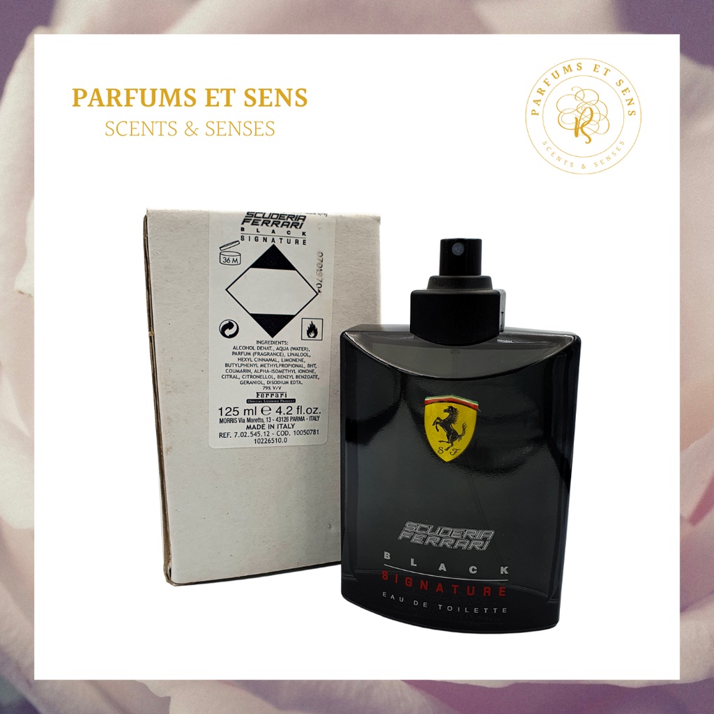 Scuderia Ferrari Black Signature 125ml Eau de Toilette (Tester/Demo ...