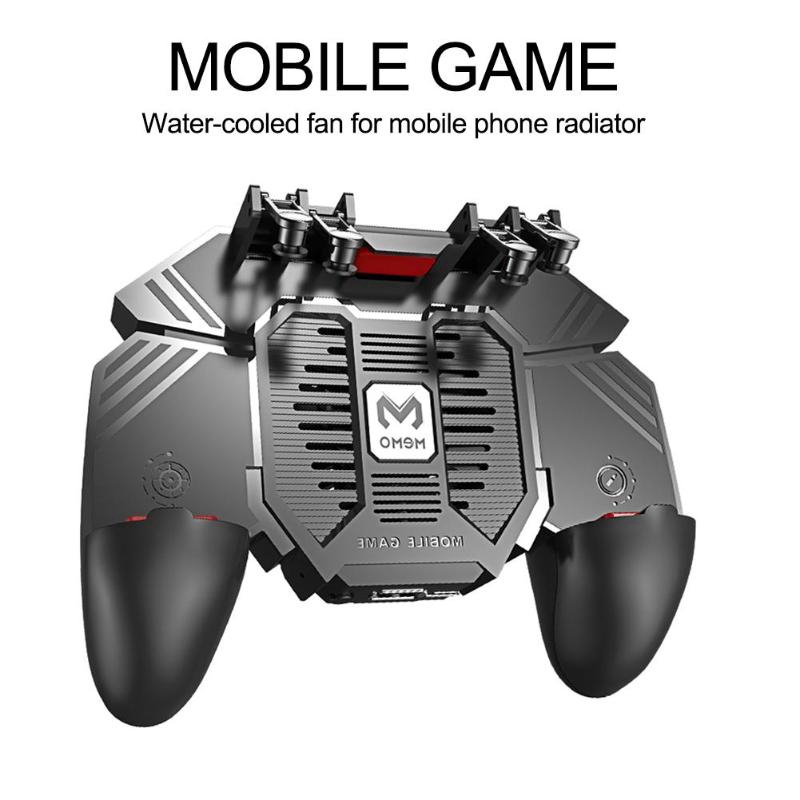 AK77 Cooling Fan Mobile Phone Gaming Gamepad Controller For PUBG L1R1 Shooter Games Handle ...