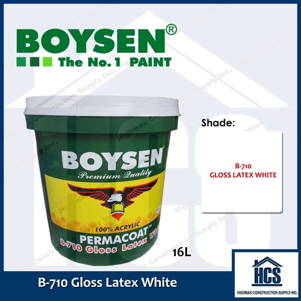 Boysen B-710 Gloss Latex White 16L-Pail | Shopee Philippines