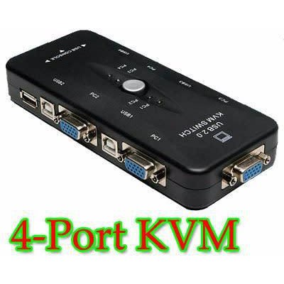 4-PORT USB KVM SWITCH | Shopee Philippines