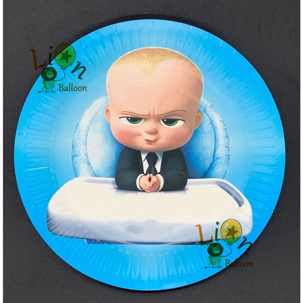 Boss baby Paper Plate Round 10pcs/pack Party needs plates | Shopee ...