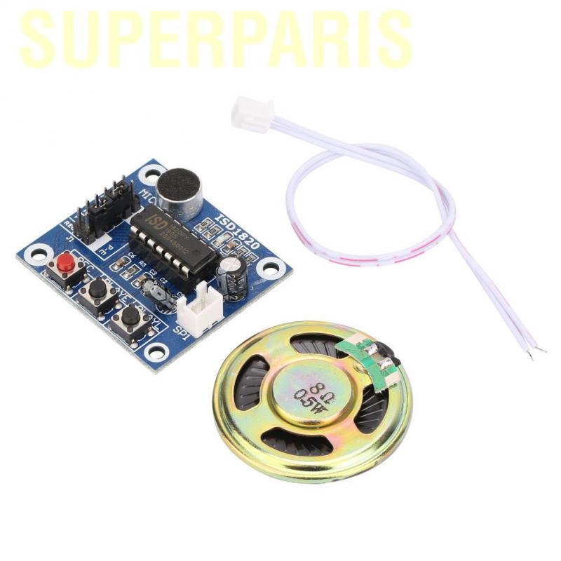 ISD1820 Chip Sound Voice Recording Playback Module with Microphone Speakers