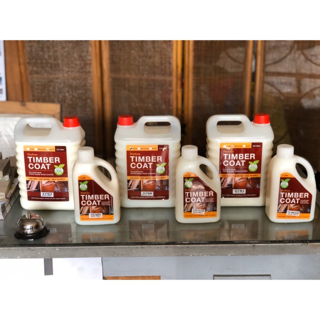 Hudson Timber Coat Polyurethane Water Based Wood Coating 3.5L and 1L ...
