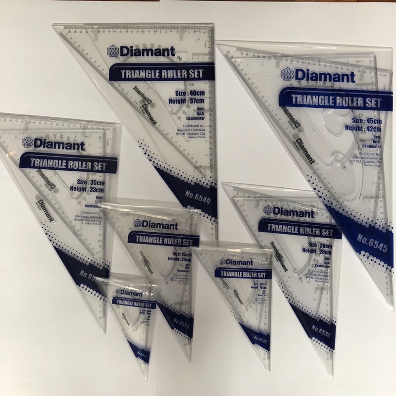 Diamant Triangle Ruler Set | Shopee Philippines