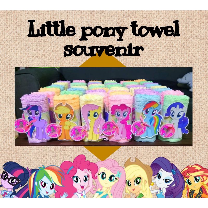 little pony towel souvenir without plasticassorted | Shopee Philippines