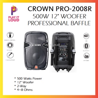 CROWN PRO-2008R PORTABLE SOUND SYSTEM | Shopee Philippines