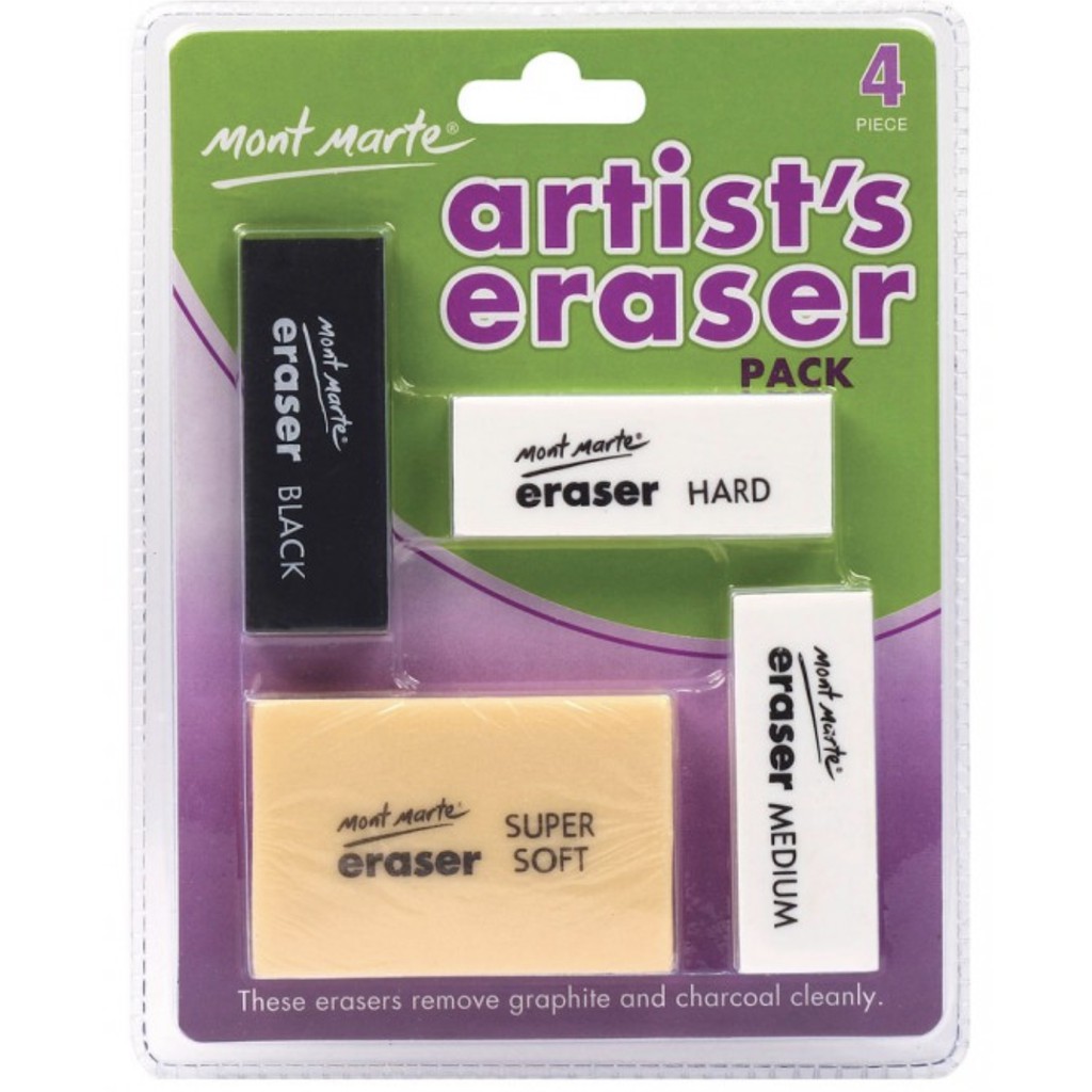 Mm Artists Eraser Pack 4Pce | Shopee Philippines