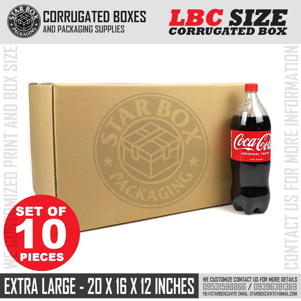 Starbox XLarge LBC Express Sizes Corrugated Cargo Shipping Boxes ...