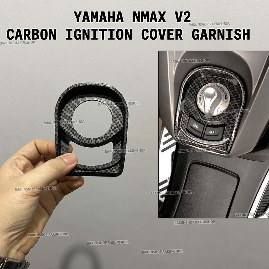 Yamaha NMAX V2 Ignition cover garnish carbon black plug and play ...
