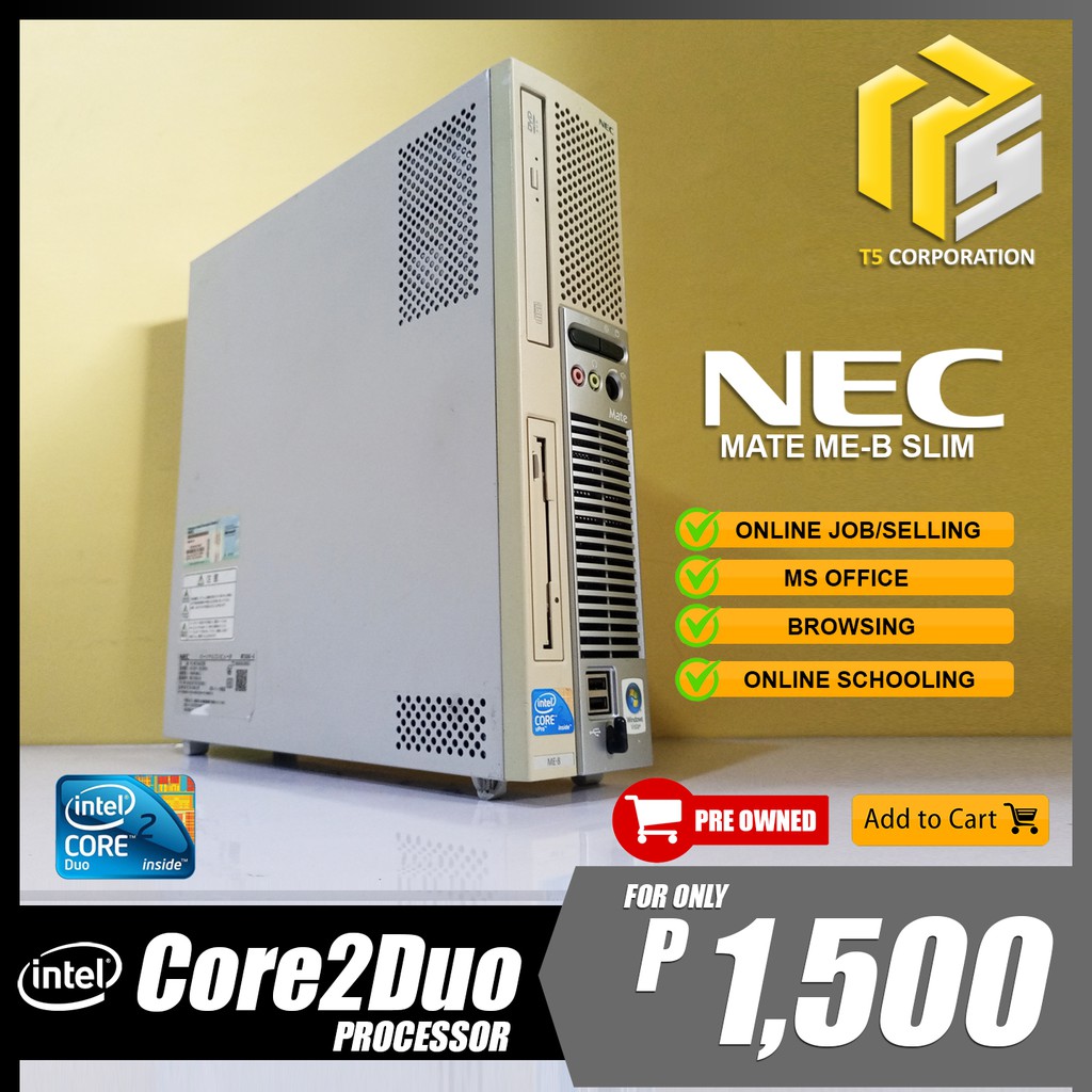 DESKTOP NEC CORE 2 DUO@PROCESSOR 2GB 160GB DVD | Shopee Philippines