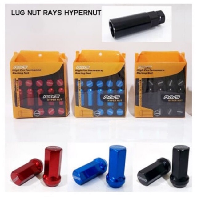 RAYS extended lug nuts made of steel lugnuts wheel nut lugnut 12x1.5mm ...