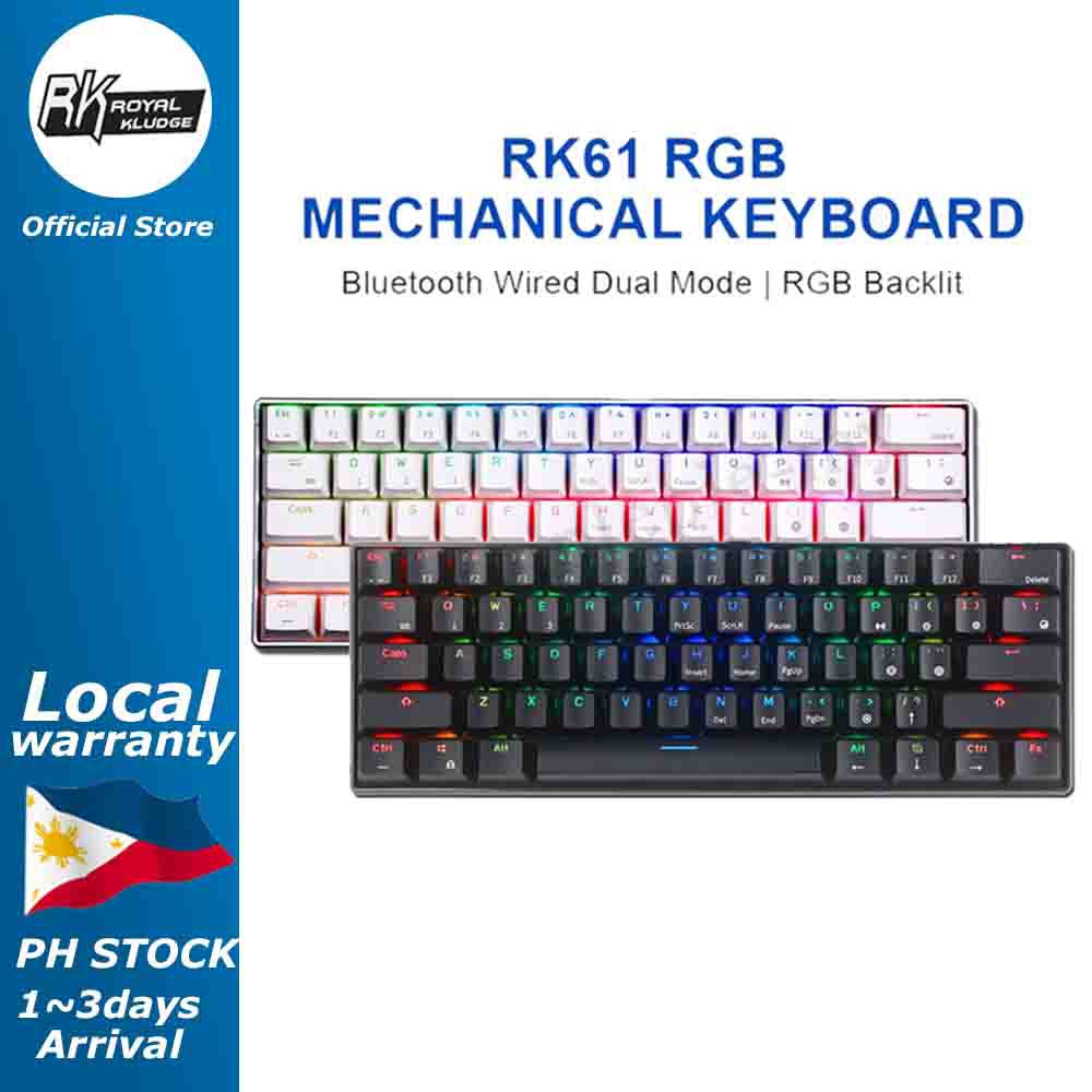 Royal Kludge RK61 K28 Wireless Bluetooth Keyboard Mechanical Backlight Gaming Office Keyboard ...