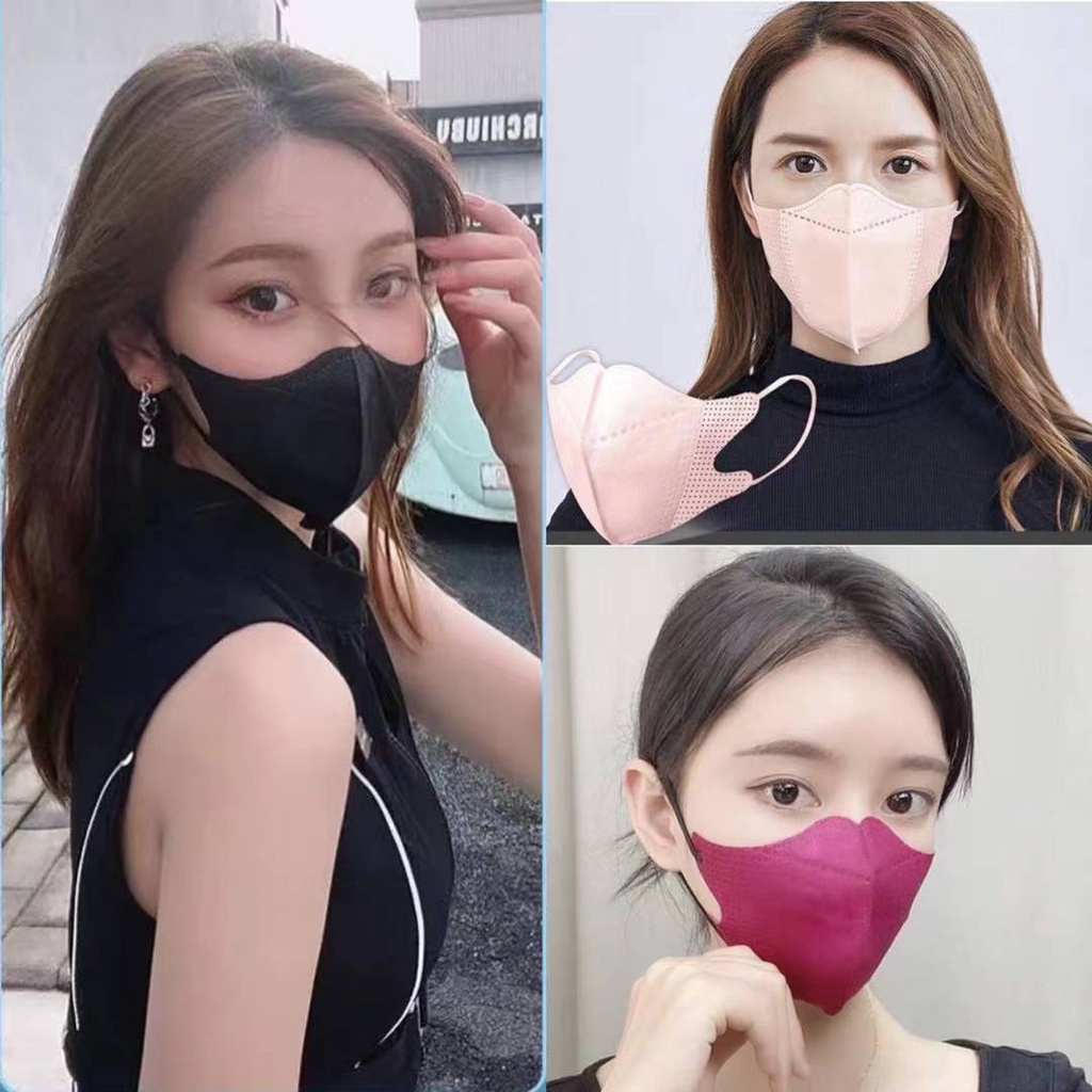 50pcs/pack Korea 3D face-lifting 4D face-lifting 3ply mask | Shopee ...