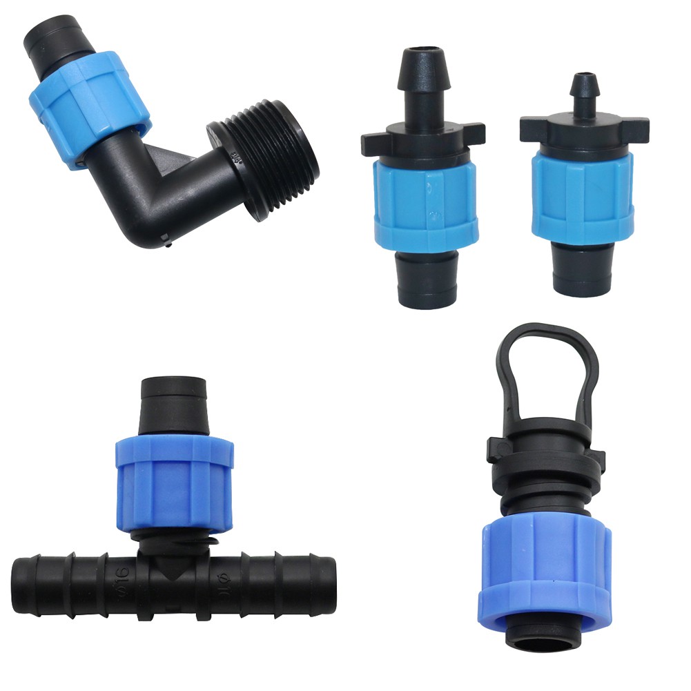 5 Pcs 16mm Thread Lock Connector Elbow/straight/T/Plug Connector for ...