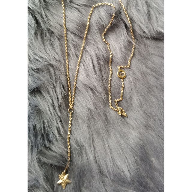 STOP&SHOP CEBU 10K GOLD STAR NECKLACE(16"-18") | Shopee Philippines