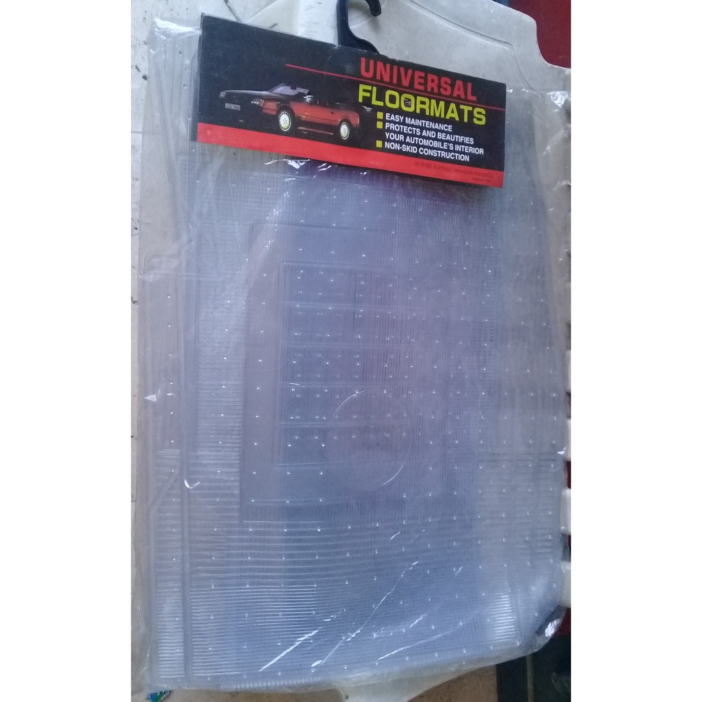 3-pc. Universal Clear Car Matting PVC Transparent Mat | Shopee Philippines