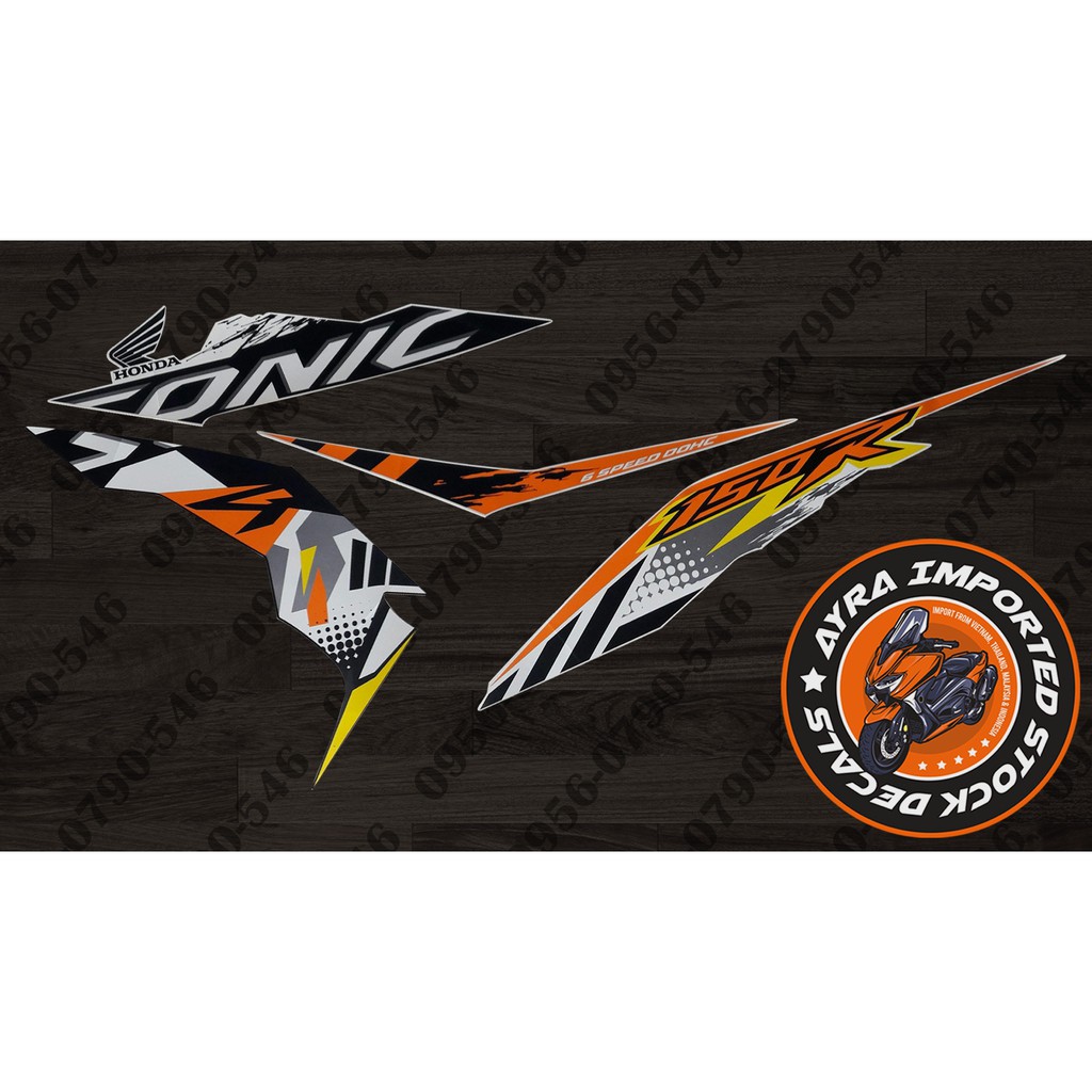 HONDA RS150 17 ORANGE Stock Decal/Sticker | Shopee Philippines