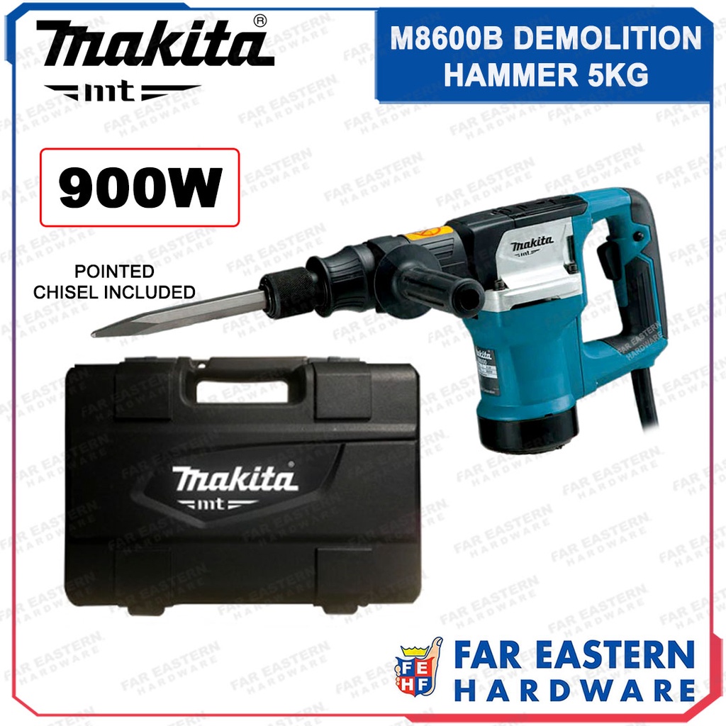 MAKITA Demolition Hammer 5KG Hex Shank Bit 900W M8600B MKPTCD | Shopee ...