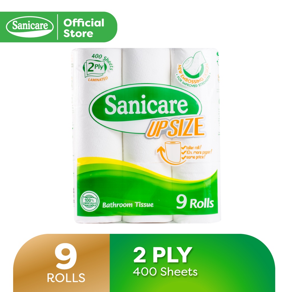 Sanicare Upsize Bathroom Tissue 9 Rolls | Shopee Philippines