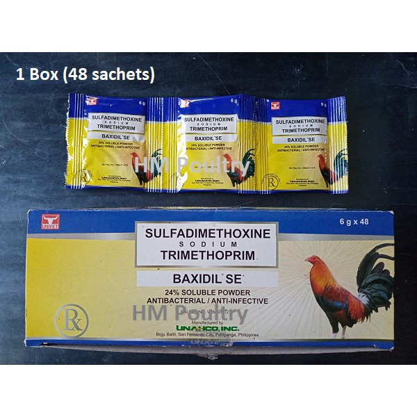 BAXIDIL SE Powder 1 Box (48 sachets) | Shopee Philippines