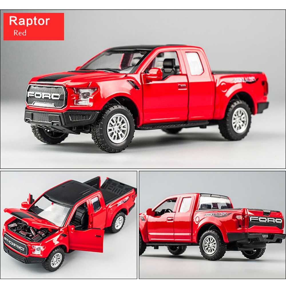 1:32 Ford Raptor Pickup Refit Big Wheel Diecast car toys | Shopee ...