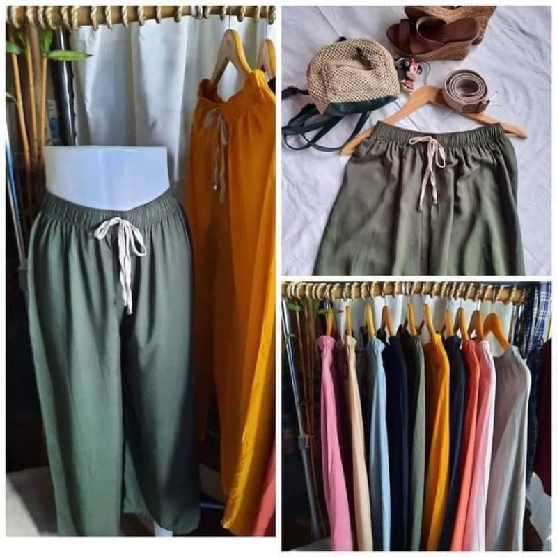 SQUARE PANTS (CHALLIS) | Shopee Philippines