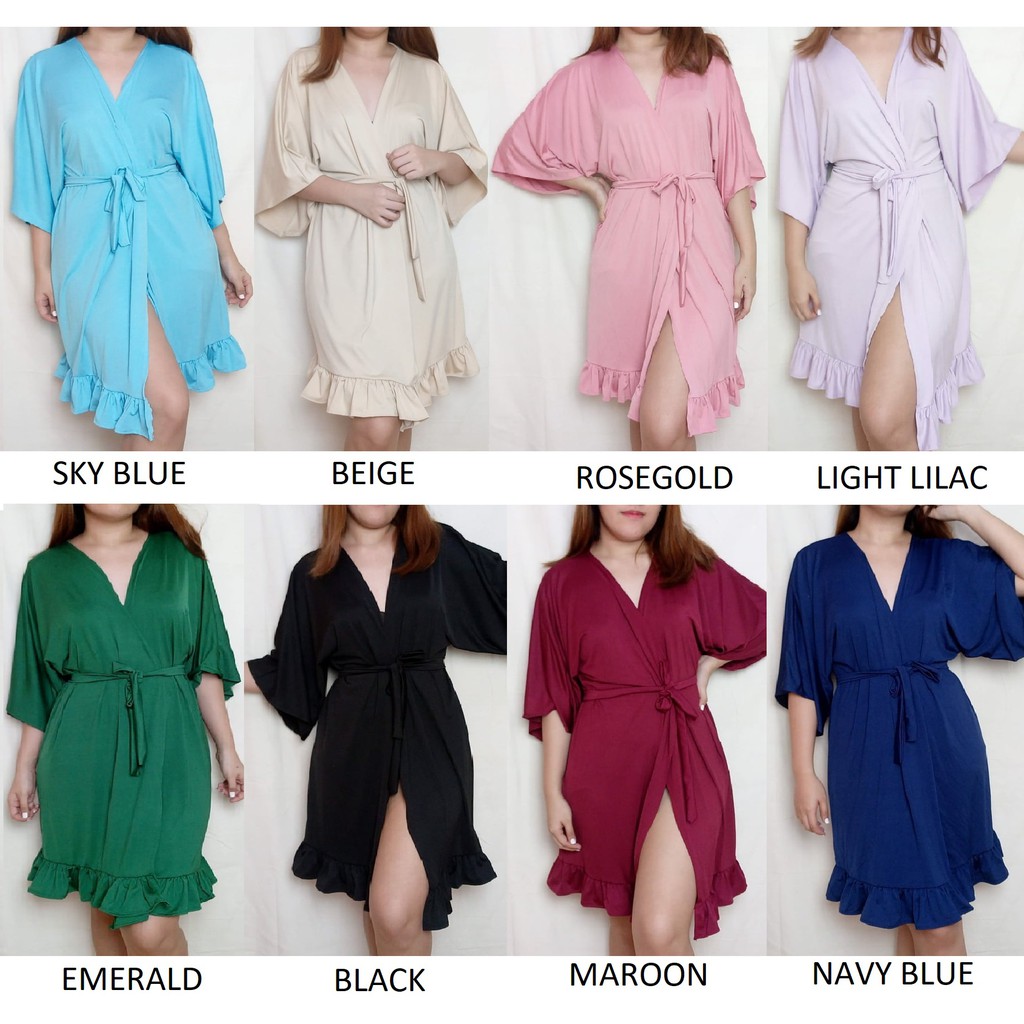 Classy Wedding Robe Bridesmaid Robe for Bridal Entourage | Shopee ...