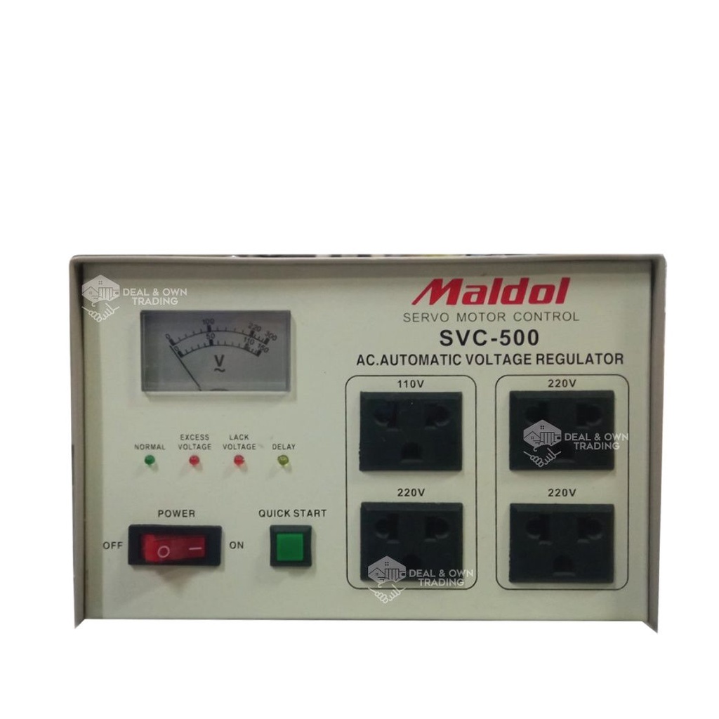 MALDOL SVC-500VA AVR 500W Automatic Voltage Regulator | Shopee Philippines