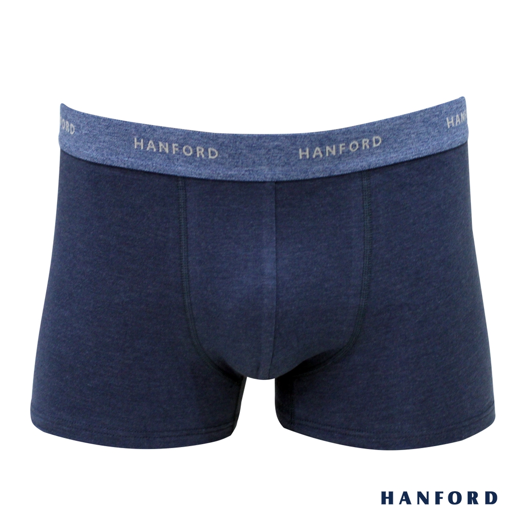 Hanford Men Cotton Melange w/ Spandex Boxer Briefs - Rustic Melange ...
