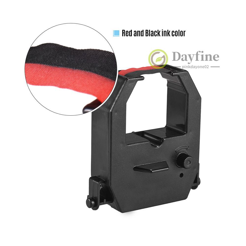 Time Clock Ribbon Cartridge Red Black Ink Colors for Office Electronic ...