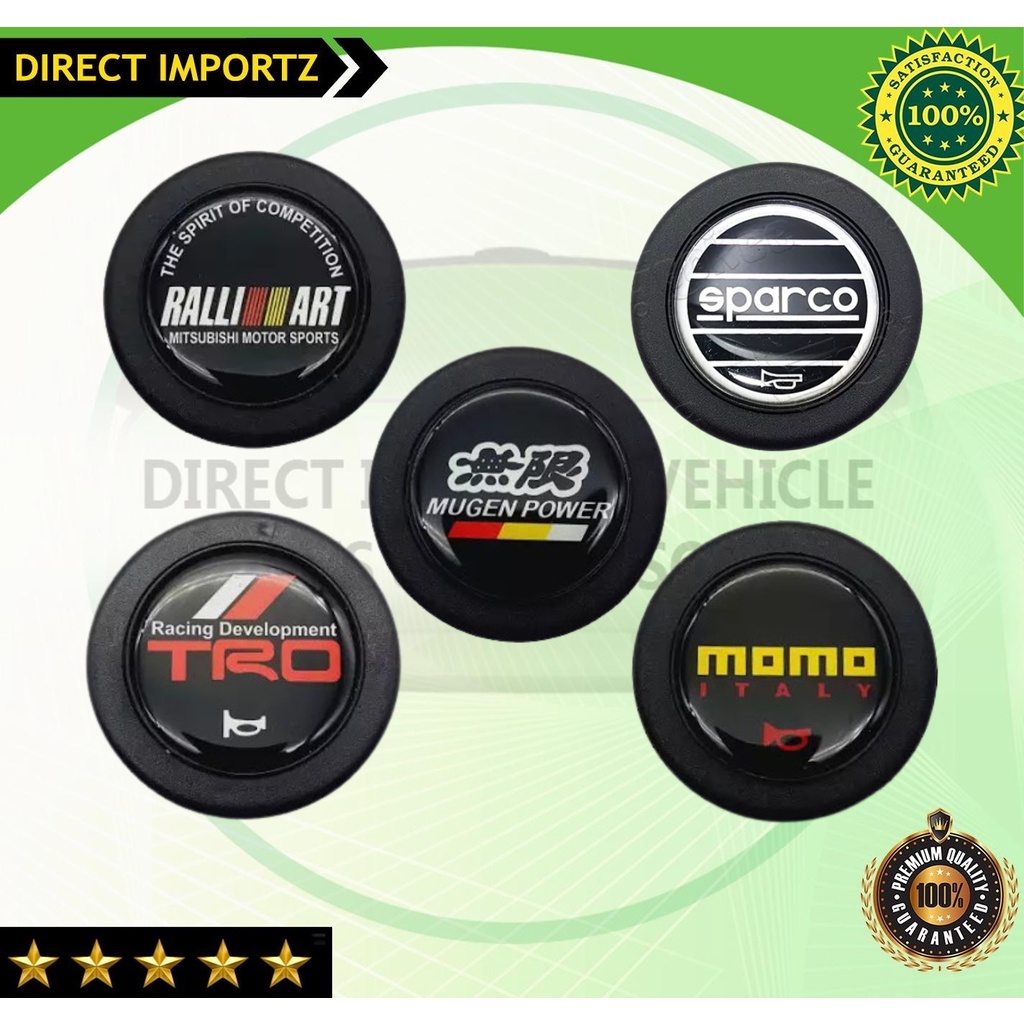 Universal Horn Button Steering Wheel Center Push Switch with TERMINAL ...