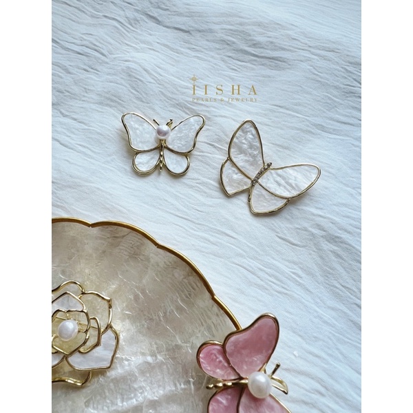 Butterfly Brooch with Freshwater Pearl | Shopee Philippines