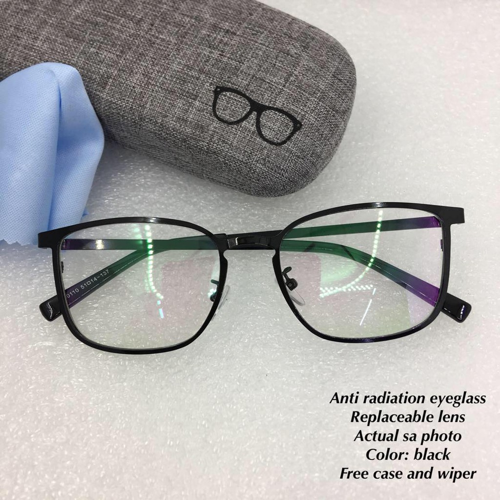 Anti radiation eyeglass/metal frame/replaceable lens/high quality/free ...